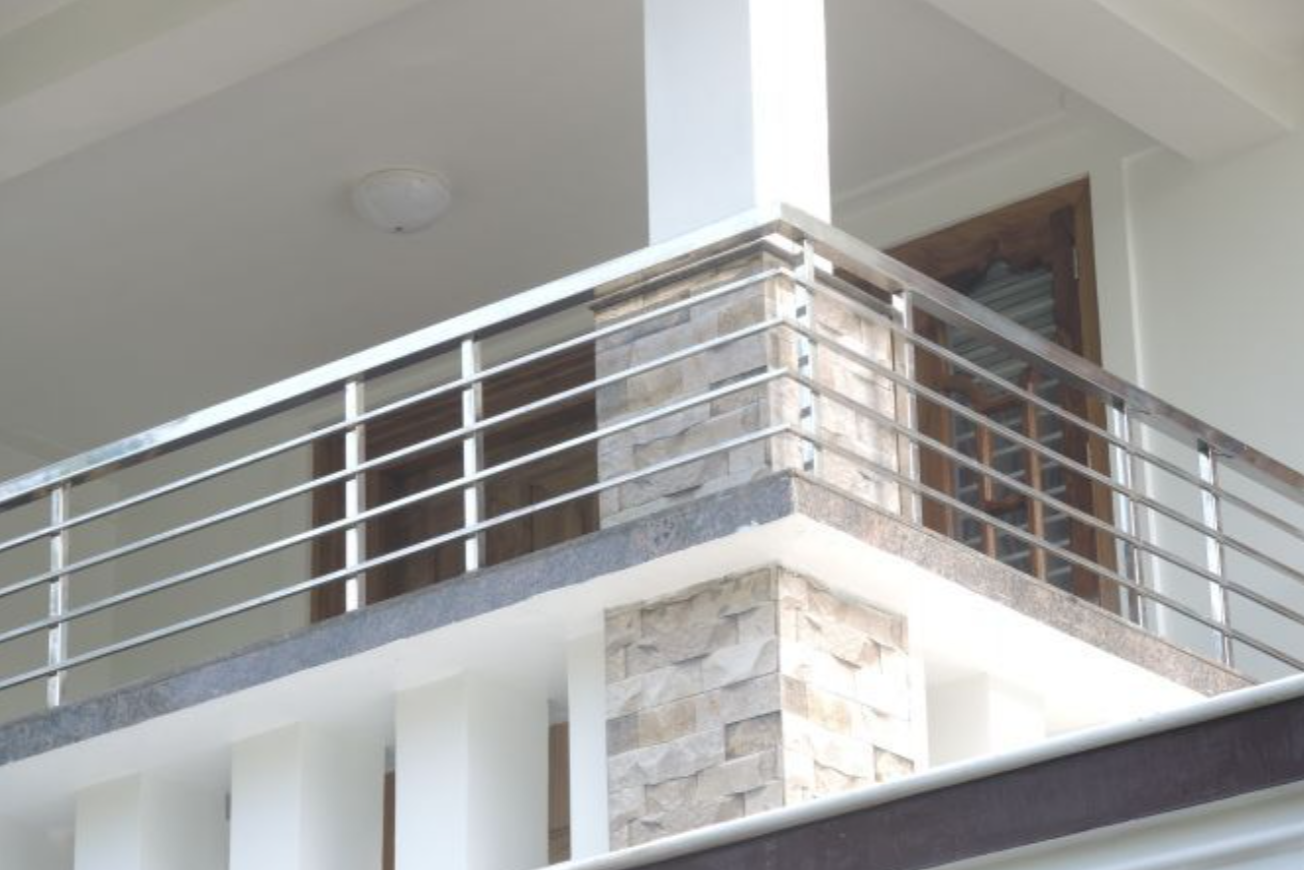 Steel Balcony Railing - Right Angle Steel